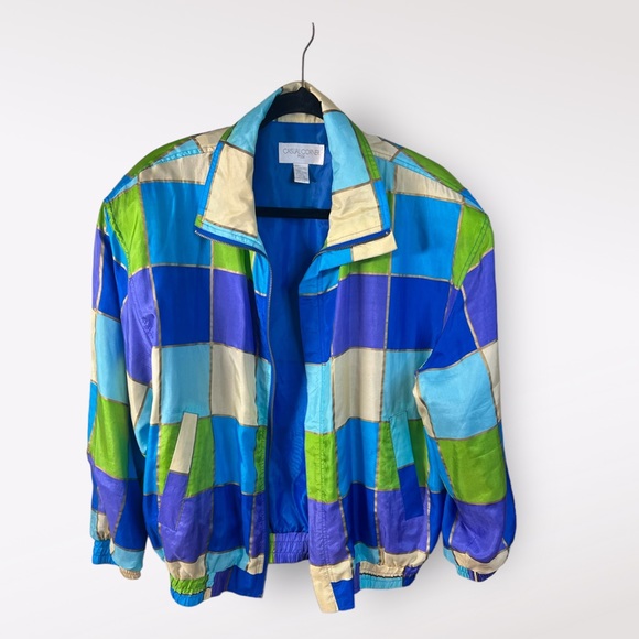 Casual Corner | Jackets & Coats | Vintage Casual Corner Silk Bomber ...